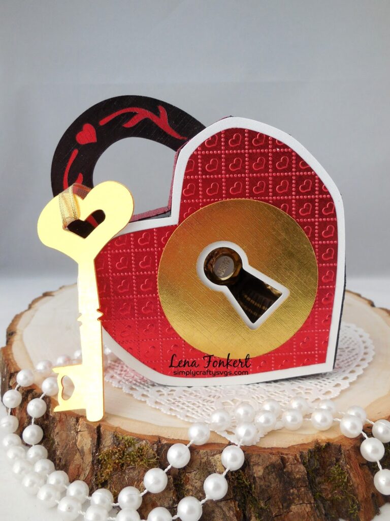 Heart Lock Box and Card Combo by DT Lena – Simply Crafty SVGs