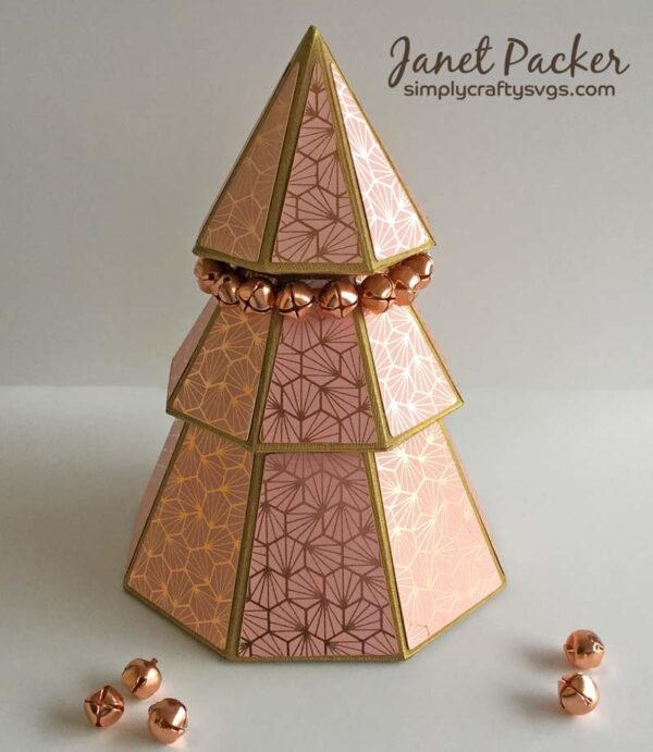 Geometric 3D Christmas Tree Box by DT Janet – Simply Crafty SVGs