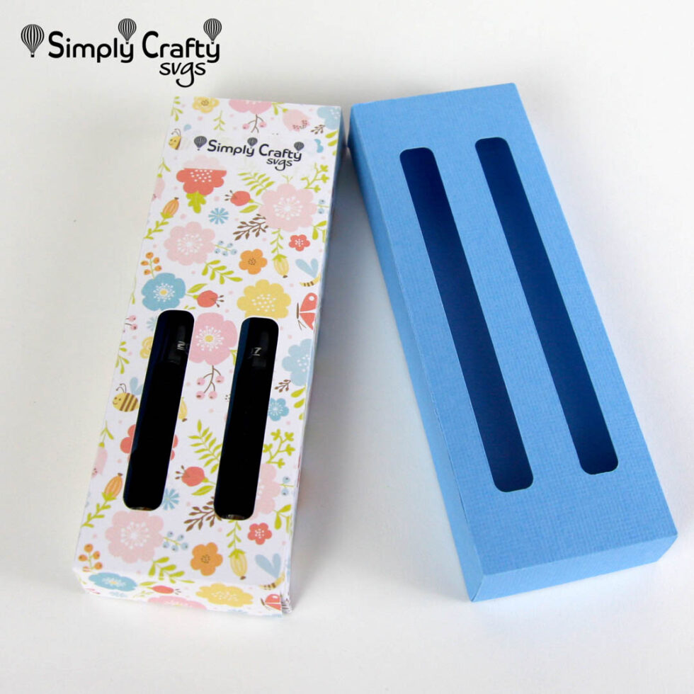 Customize Pen Boxes using Cricut or Silhouette – Simply Crafty SVGs