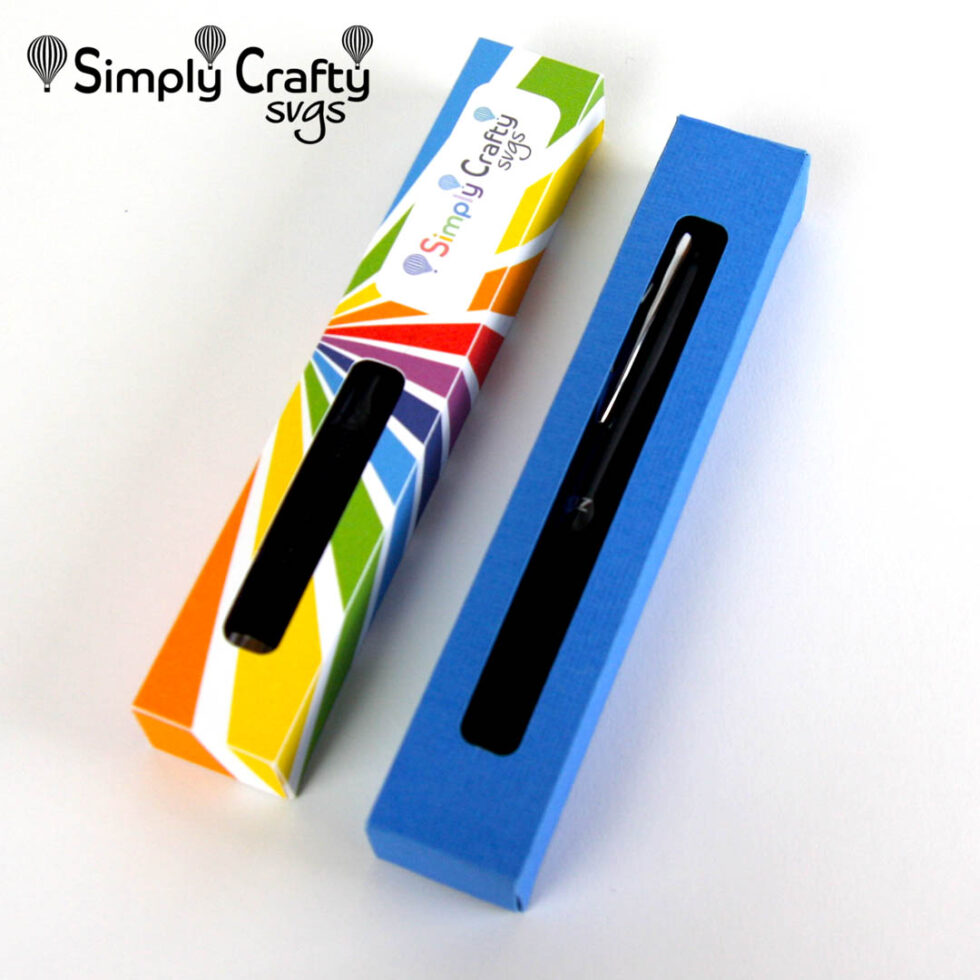 Customize Pen Boxes using Cricut or Silhouette – Simply Crafty SVGs