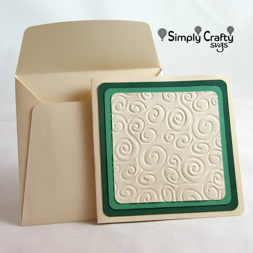 Square Card and Envelope SVG File – Simply Crafty SVGs