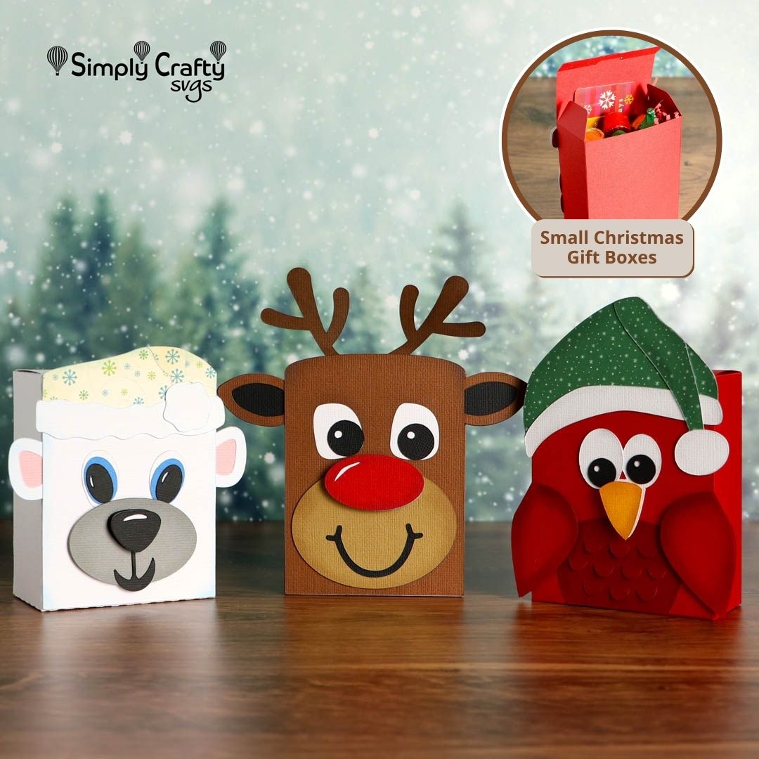 Critters Christmas Block Box Set - Christmas Gift Box SVG Files SVG ...