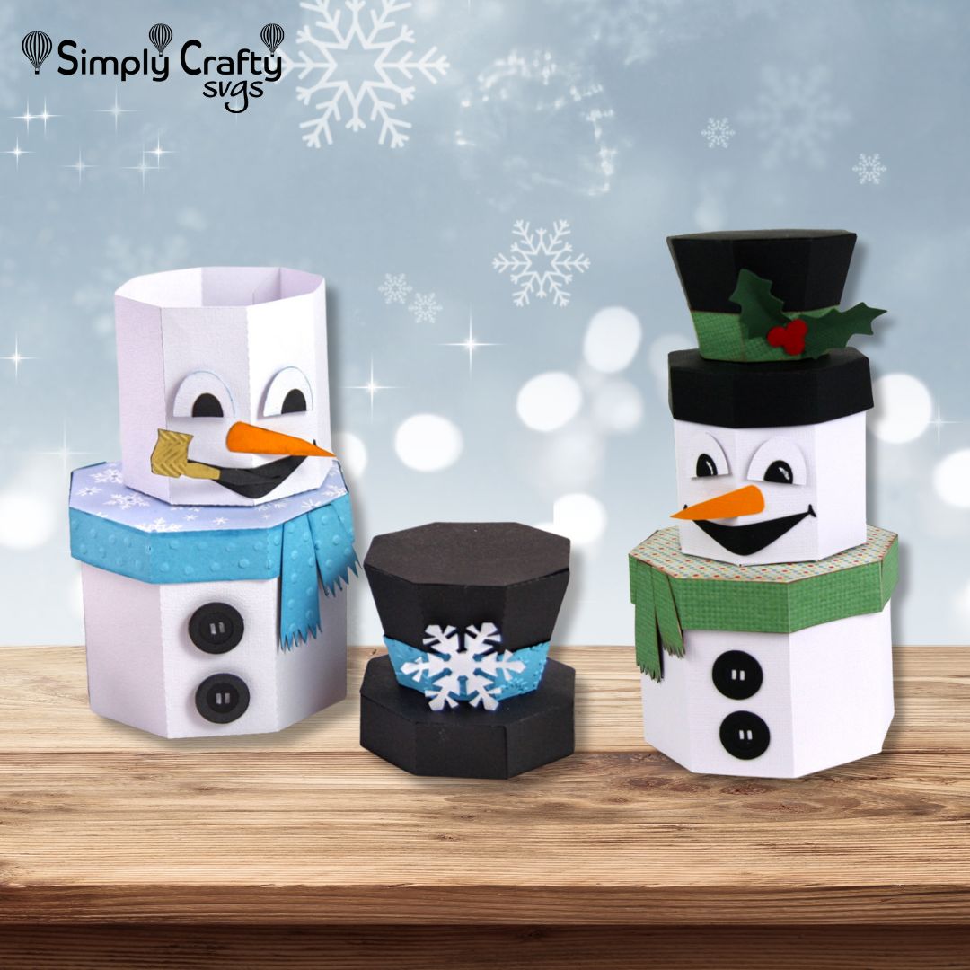 Snowman Stacking Box Set SVG – Simply Crafty SVGs